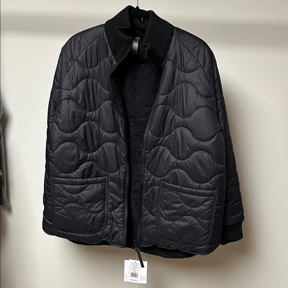 Beyond Yoga | Jackets & Coats | Beyond Yoga 2 Way Quilted Jacket Black ...